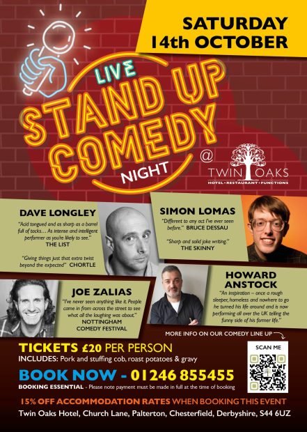 Comedy Night – Hotel Chesterfield – Twin Oaks Hotel Bed And Breakfast ...